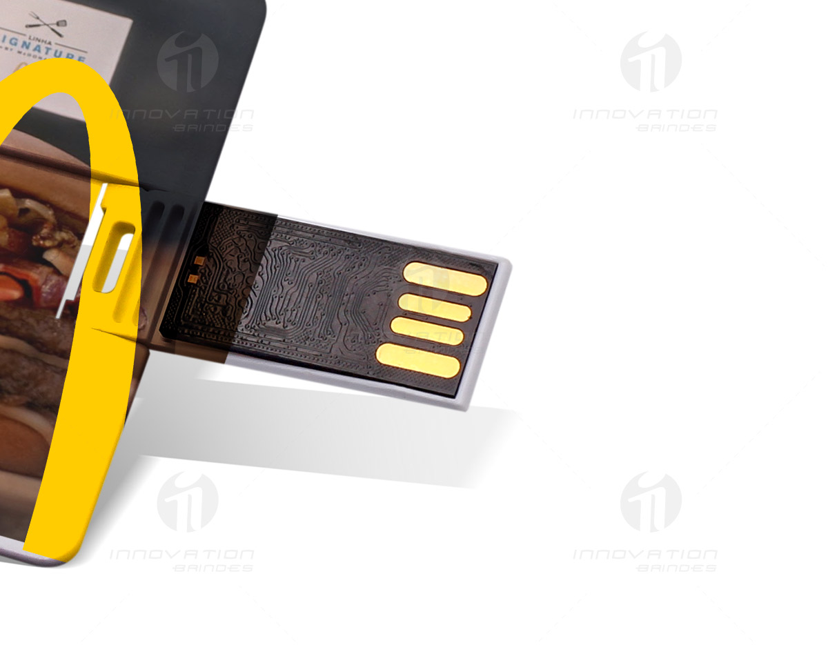 Pen Card Plastico Retangular 4gb Personalizado Personalizado | Brindes ...