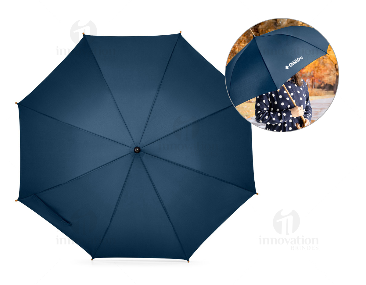 Guarda Chuva Em 190t Pongee Com Abertura Automatica Varetas Em Fibra De ...